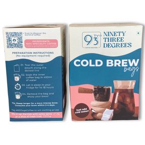 93 Cold Brew Box (5 Bags in 1 Box) – 93 Degrees Coffee Roasters