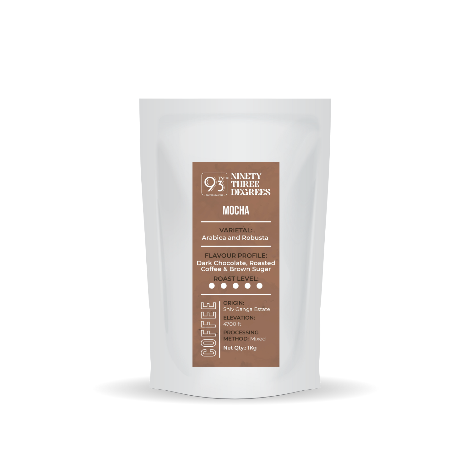 Mocha Specialty Coffee - Medium Dark Roast, Flavour Notes: Dark Chocol ...