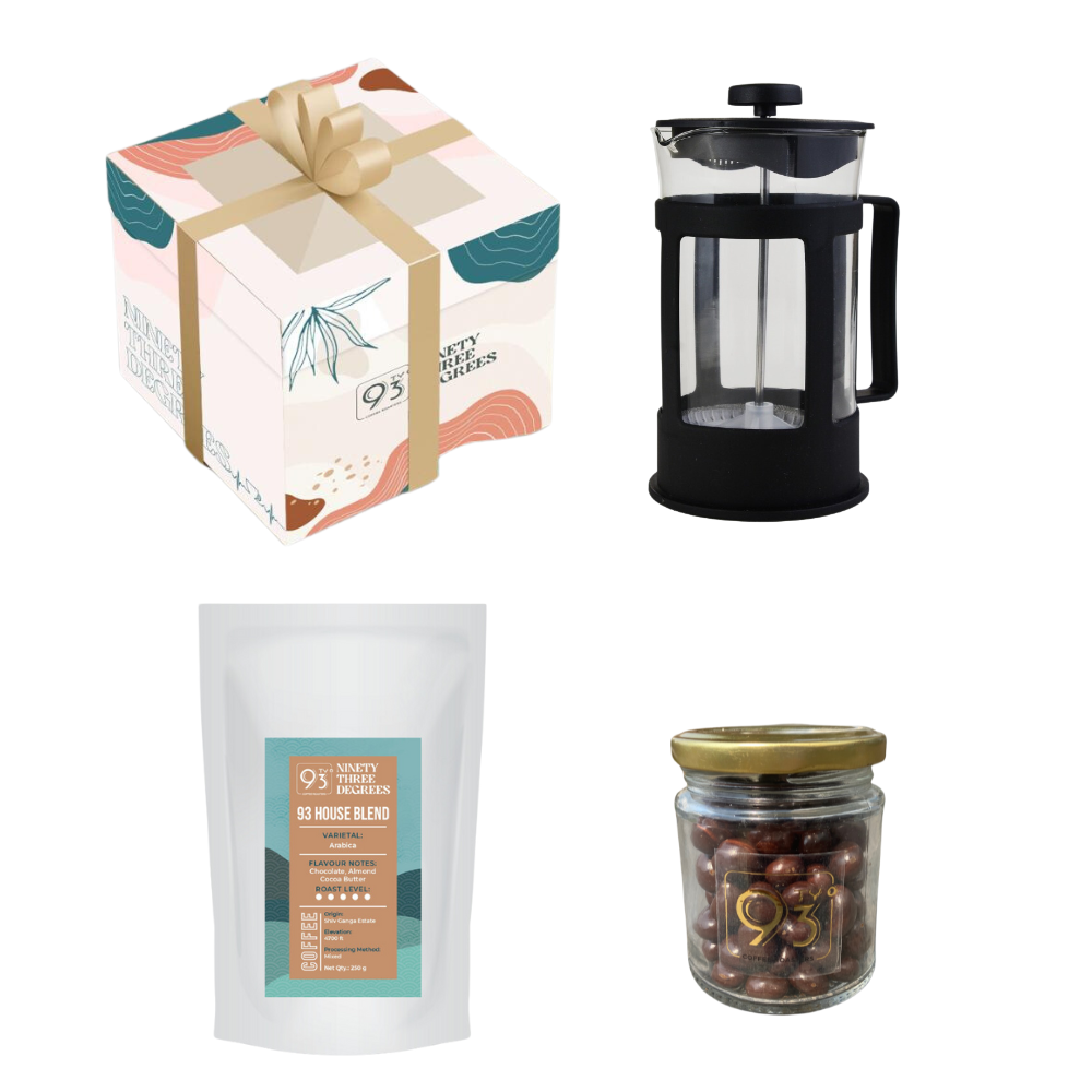 THE MINI FP GIFT BOX (93 House Blend Coffee Beans - 250, French Press ...