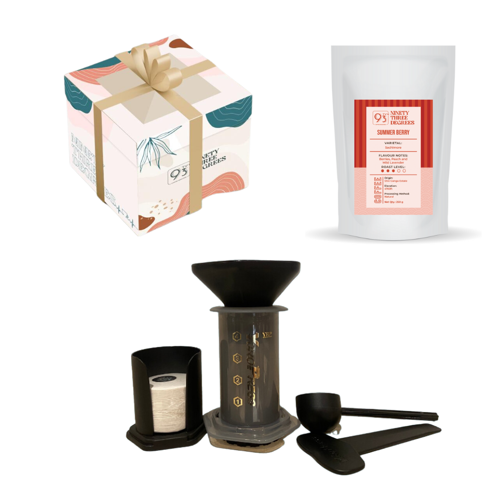 THE MINI YP GIFT BOX (Summer Berry Coffee Beans -250g, and Yuro-Press ...