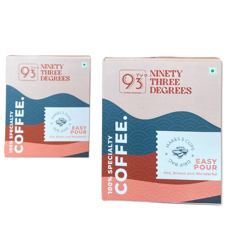 93 Easy Pour-Over Box (5 Bags in 1 Box) – 93 Degrees Coffee Roasters