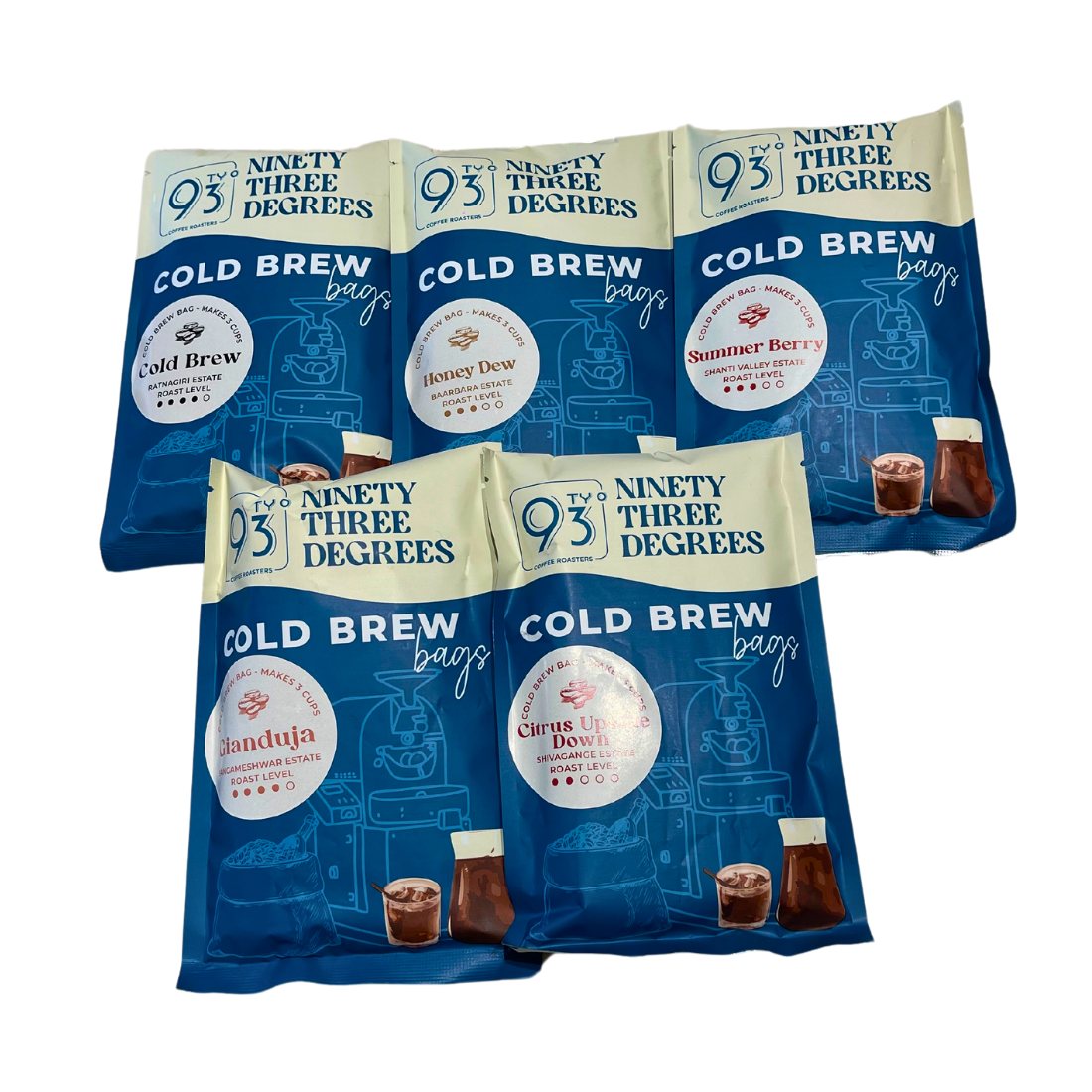 93 Cold Brew Box (5 Bags in 1 Box) – 93 Degrees Coffee Roasters