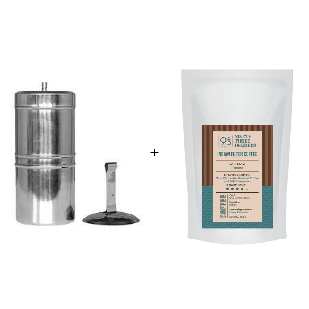 Stainless Steel South Indian Filter & Indian Filter Coffee – 93 Degrees ...
