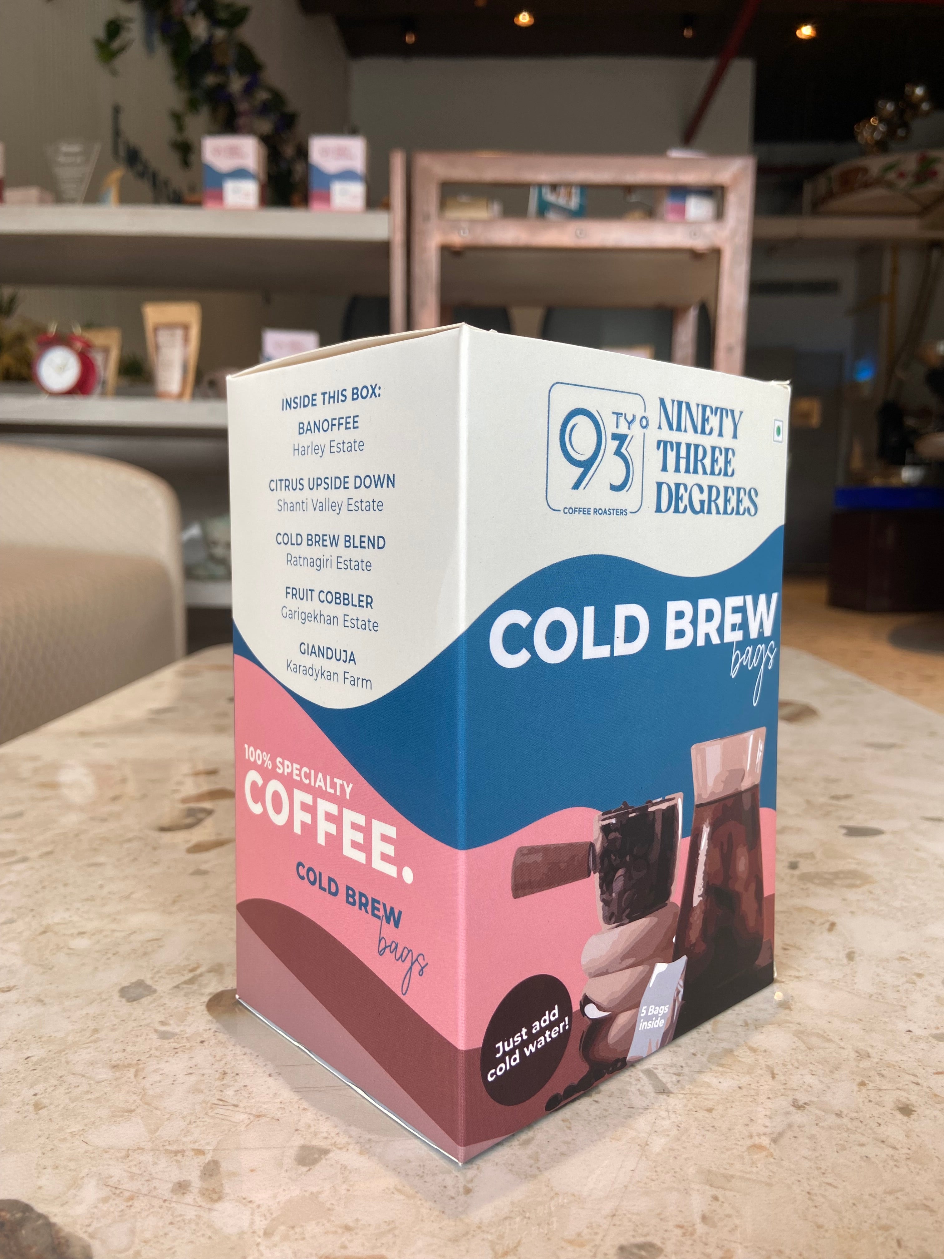 93 Cold Brew Box (5 Bags in 1 Box) – 93 Degrees Coffee Roasters