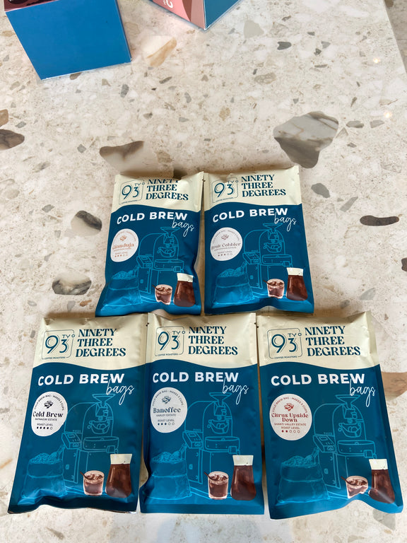 93 Cold Brew Box (5 Bags in 1 Box) – 93 Degrees Coffee Roasters
